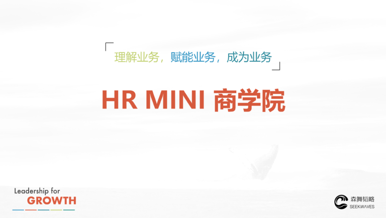 HR Mini 商学院 – 森舞韬略 SEEKWAVES